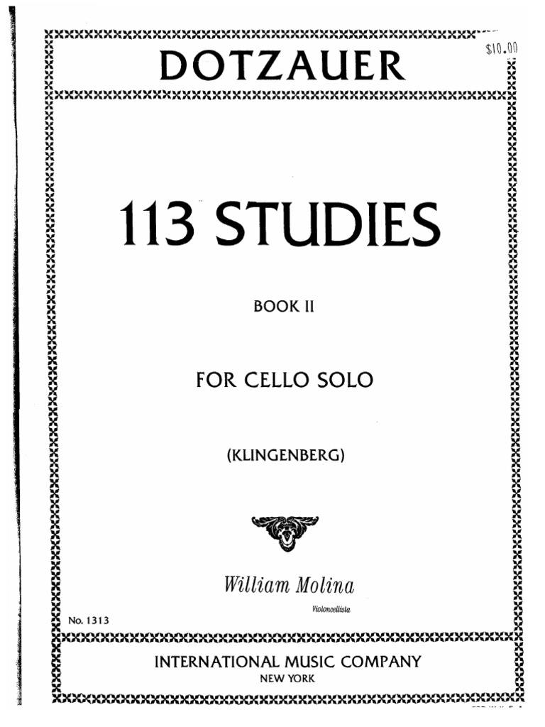 Dotzauer - 113 Studies For Cello Solo Book II | PDF
