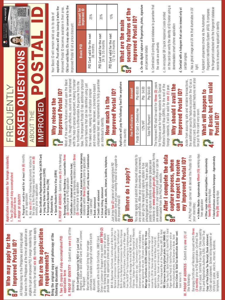 Postal Id | PDF | Identity Document | Travel Visa