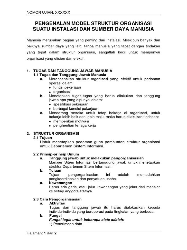 Contoh Test Ms. Word - Indentasi Untuk Sertifikasi | PDF