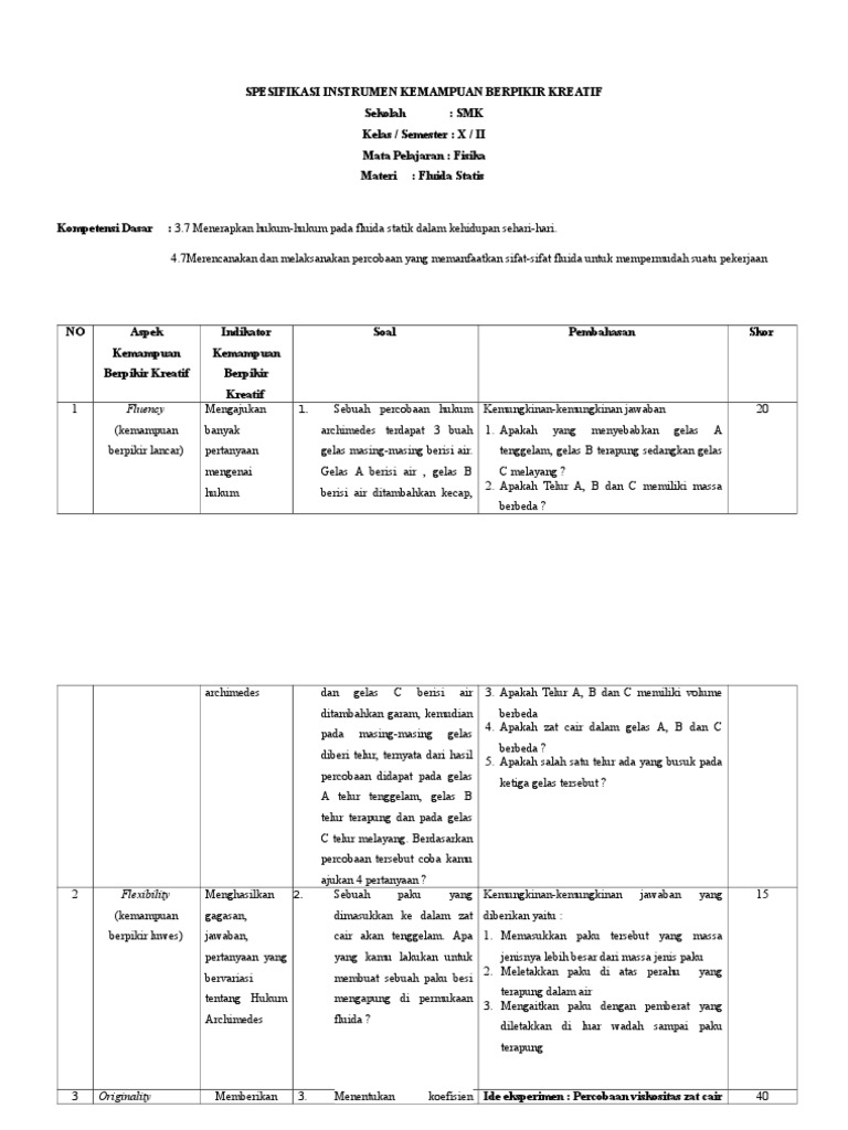 Soal Instrumen BNR BGT | PDF