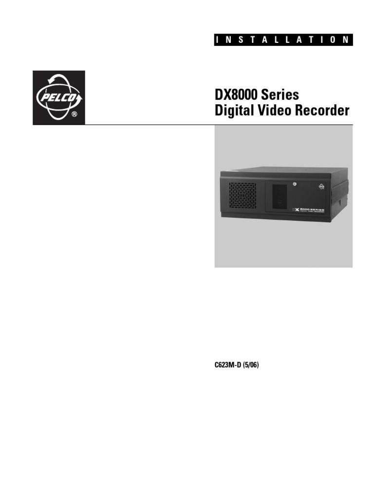 DX8000 - Installation Manual - C623MD | PDF | Electromagnetic ...