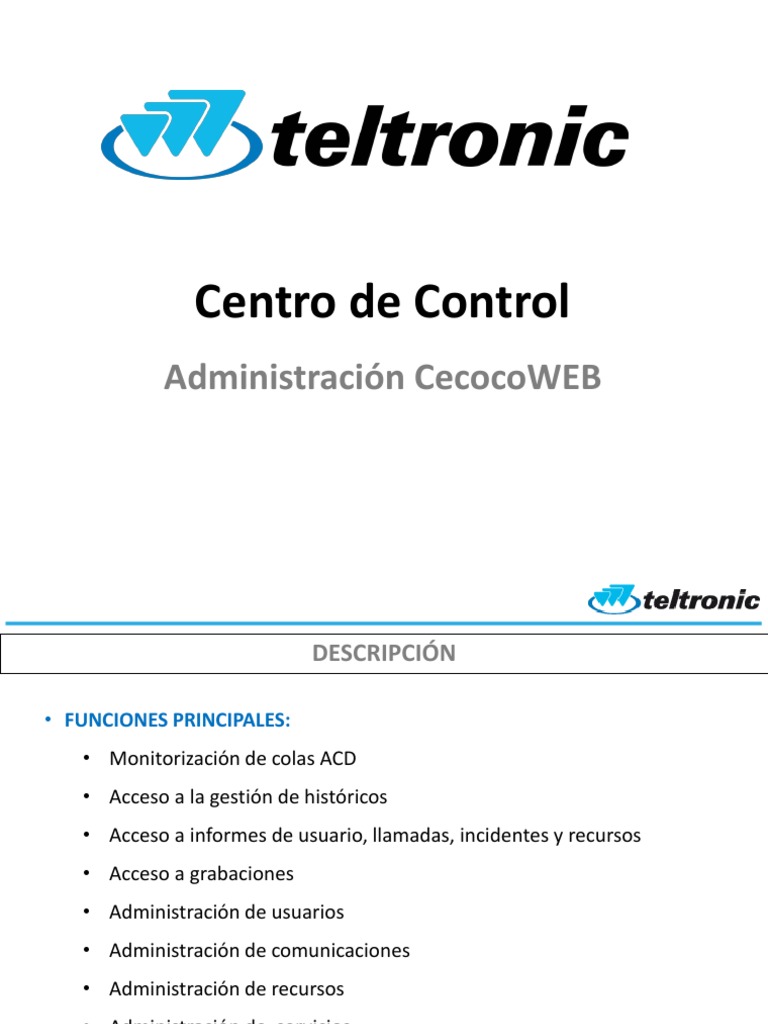 01 Centro de Control - Administracion Cecoco Web | PDF | Contraseña | Ventana (informática)