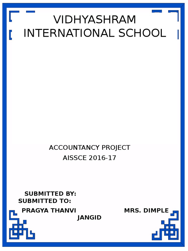 Accountancy Project | PDF | Business