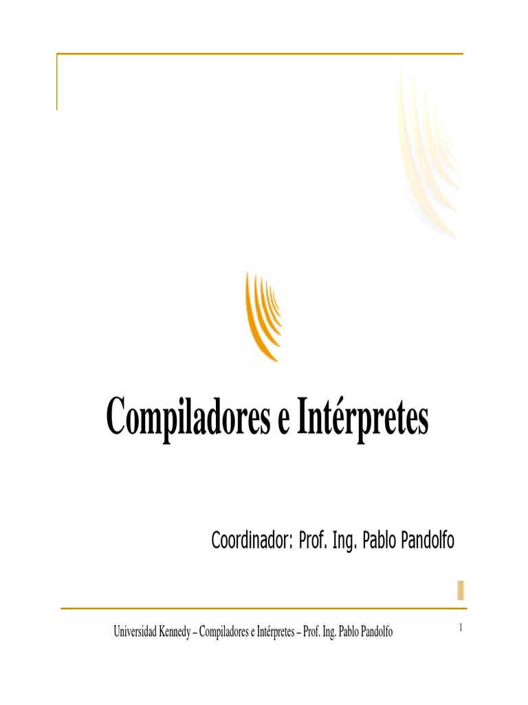 Compiladores e Intérpretes PDF | PDF | Lenguaje de programación ...