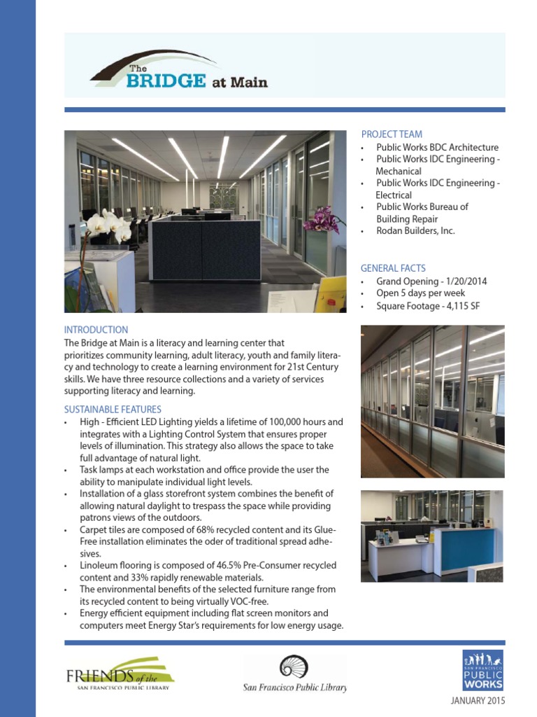 The Bridge LEED Report | PDF | Leadership In Energy And Environmental ...