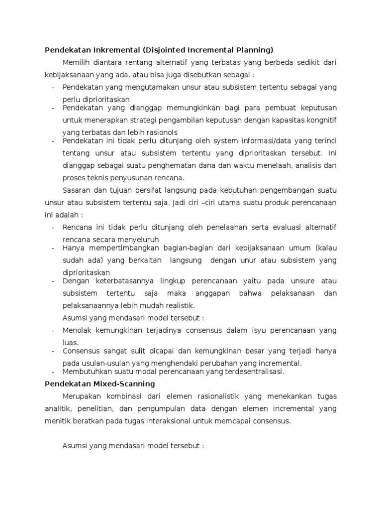 Pendekatan Inkremental vs Mixed-Scanning | PDF | Seni | Komputer