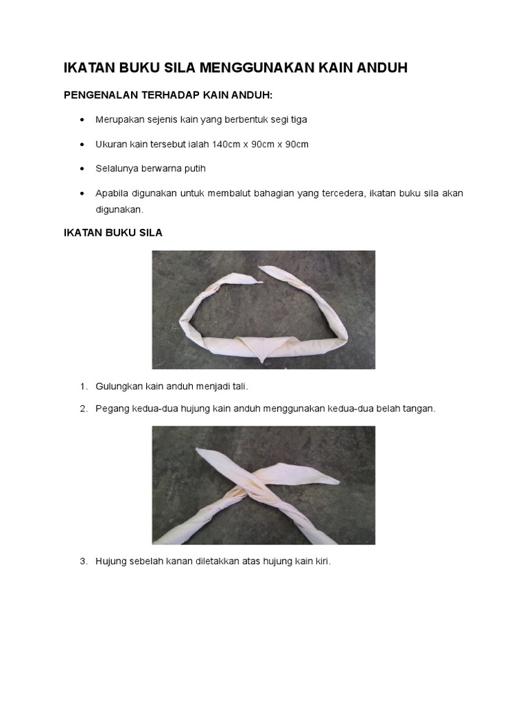 Ikatan Buku Sila Menggunakan Kain Anduh | PDF