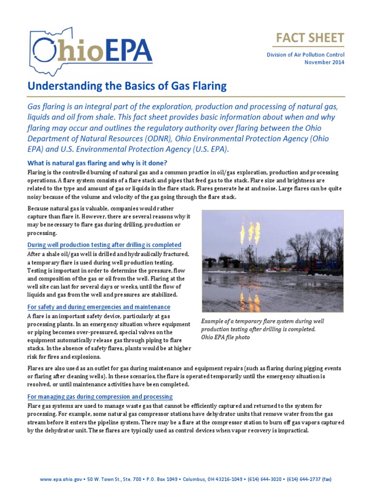 Basics of Gas Flaring | PDF | Natural Gas | Fossil Fuels