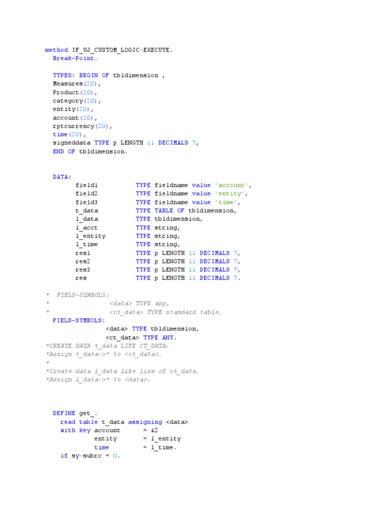 Bpc 10 Abap Code