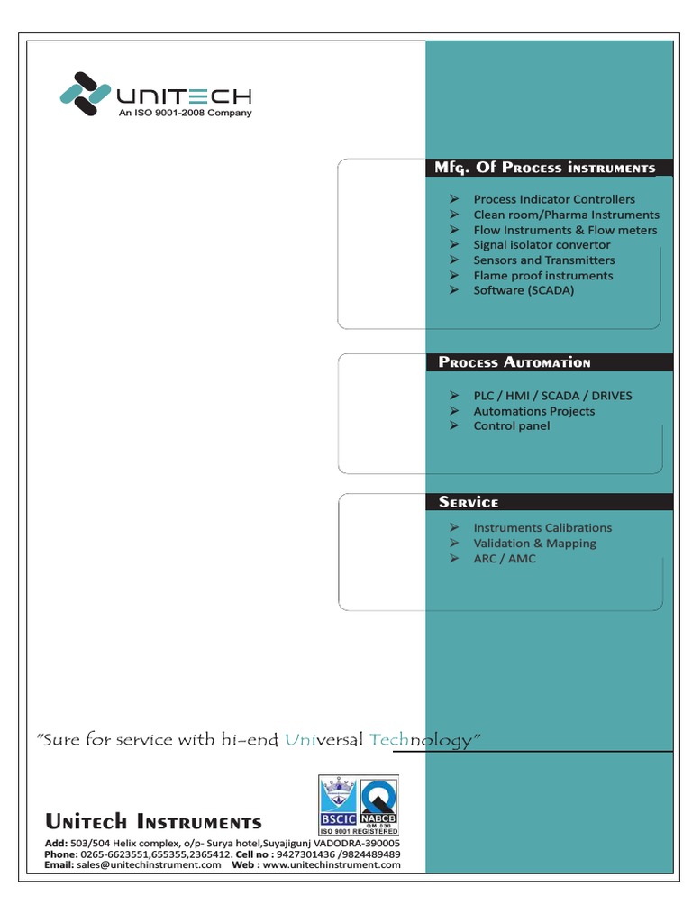 Unitech Overview PDF | PDF | Verification And Validation | Flow Measurement