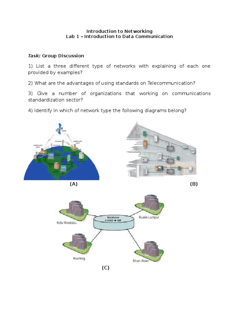 Introduction To Networking - Lab Activity 01 (Intro) | PDF | Art ...
