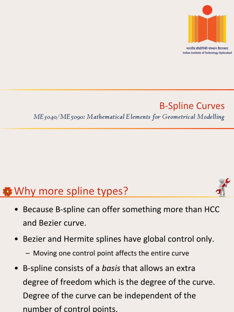 ME3040 & ME5090 - 20160831 - B-Spline Curves | PDF | Numerical Analysis ...