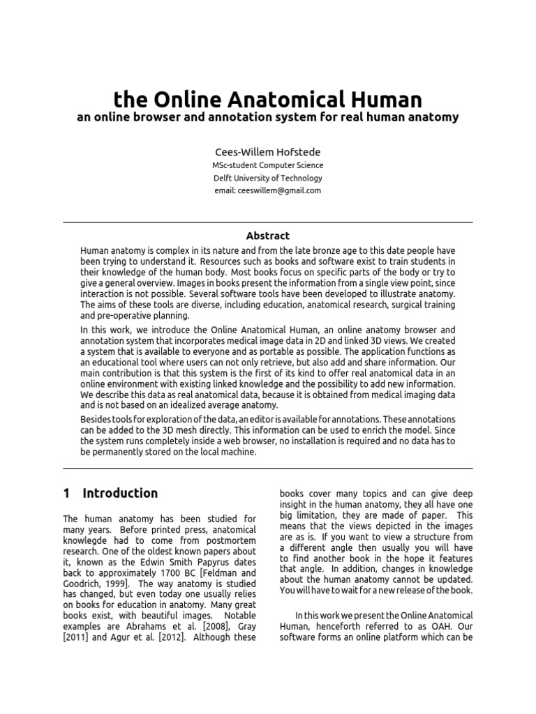 The Online Anatomical Human: An Open-Source Web-Based System for ...
