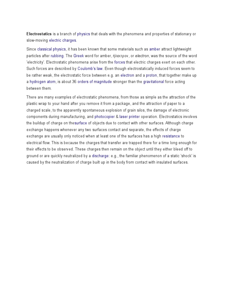 Physics Electric Charges Classical Physics Amber Rubbing Greek Forces ...