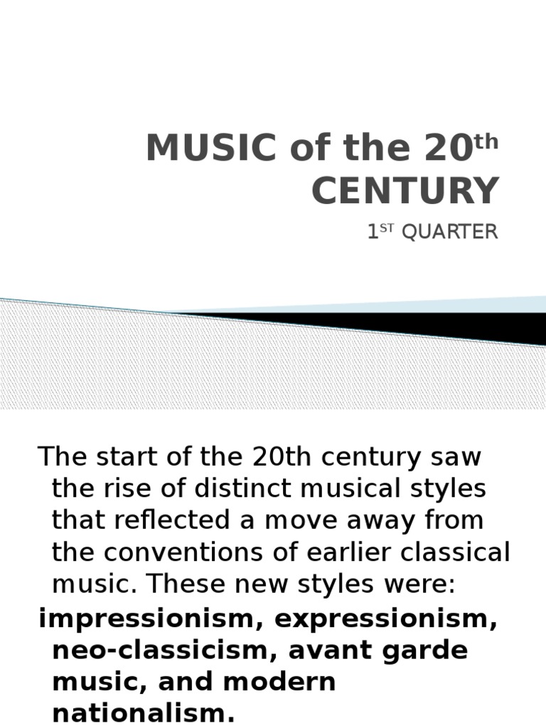 Music of The 20th Century | PDF | Claude Debussy | Composers