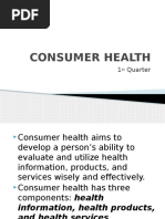 3 Components of Consumer Health | PDF | Health Care | Hospital