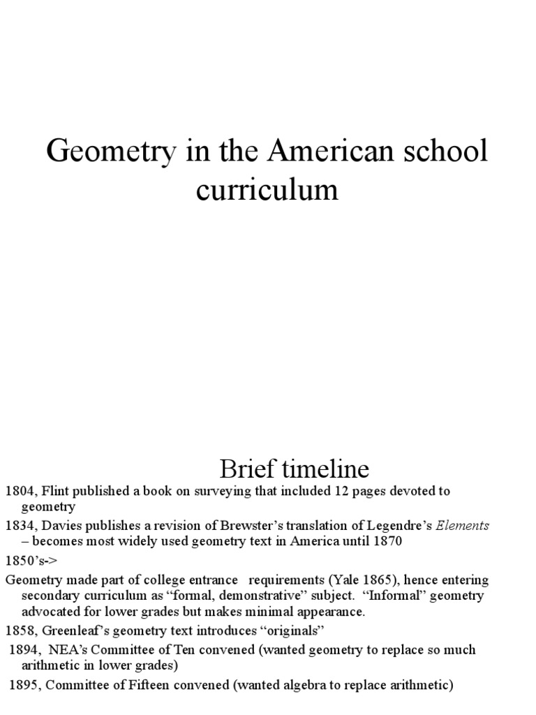 History of Geometry | PDF | Geometry | Axiom
