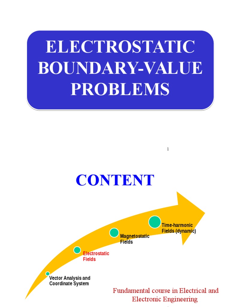 Electrostatic Boundary Value | PDF | Capacitor | Boundary Value Problem