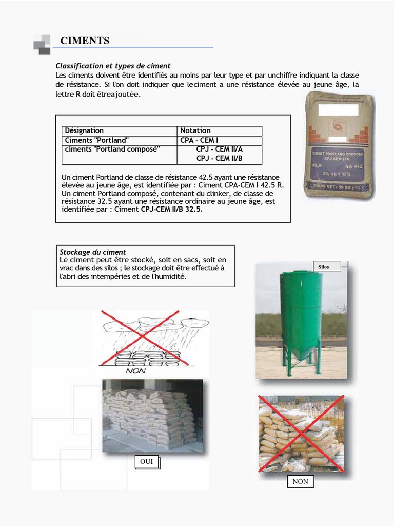Constituants Du Beton | PDF | Béton | Ciment