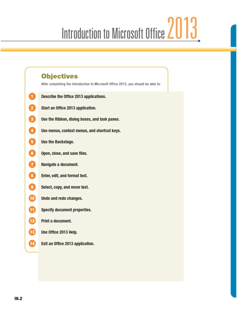 Introduction to Microsoft Office 2013 | PDF | Spreadsheet | Microsoft Excel