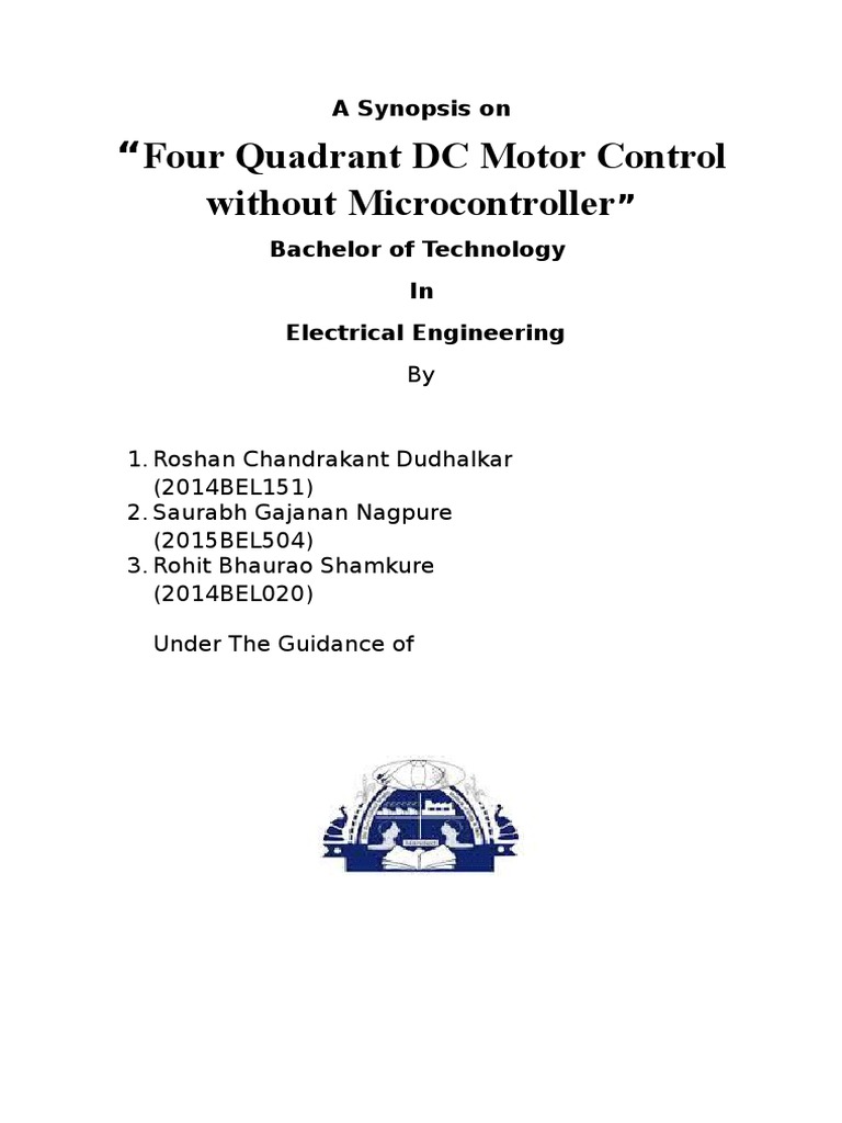 Four Quadrant DC Motor Control System | PDF | Electric Motor | Components