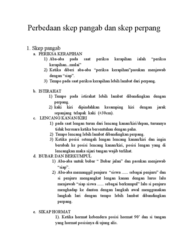 Perbandingan Skep Pangab dan Perpang | PDF | Seni & Disiplin Bahasa