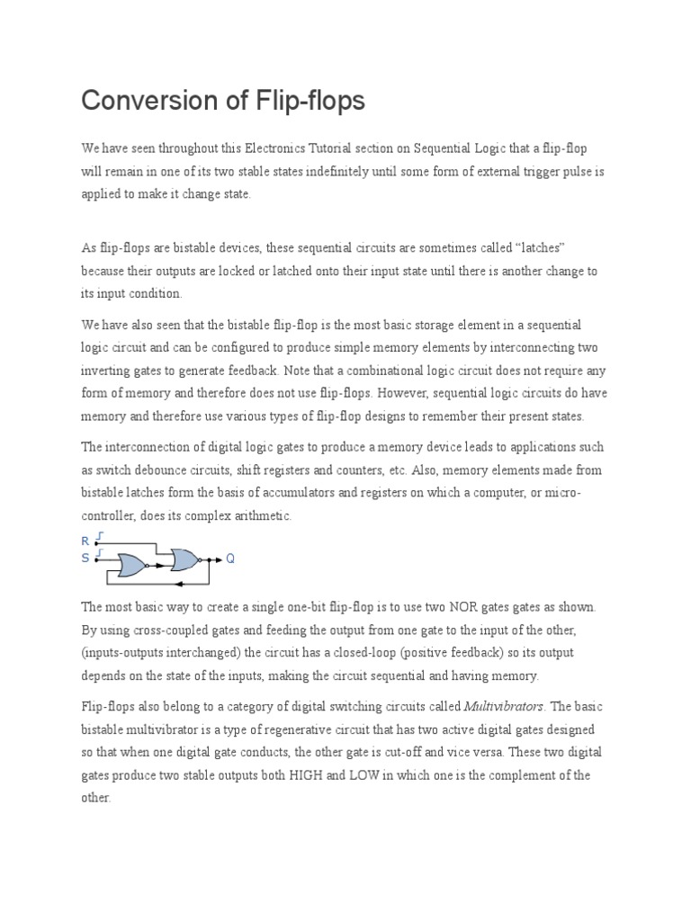 Conversion of Flip | Download Free PDF | Electronic Engineering ...