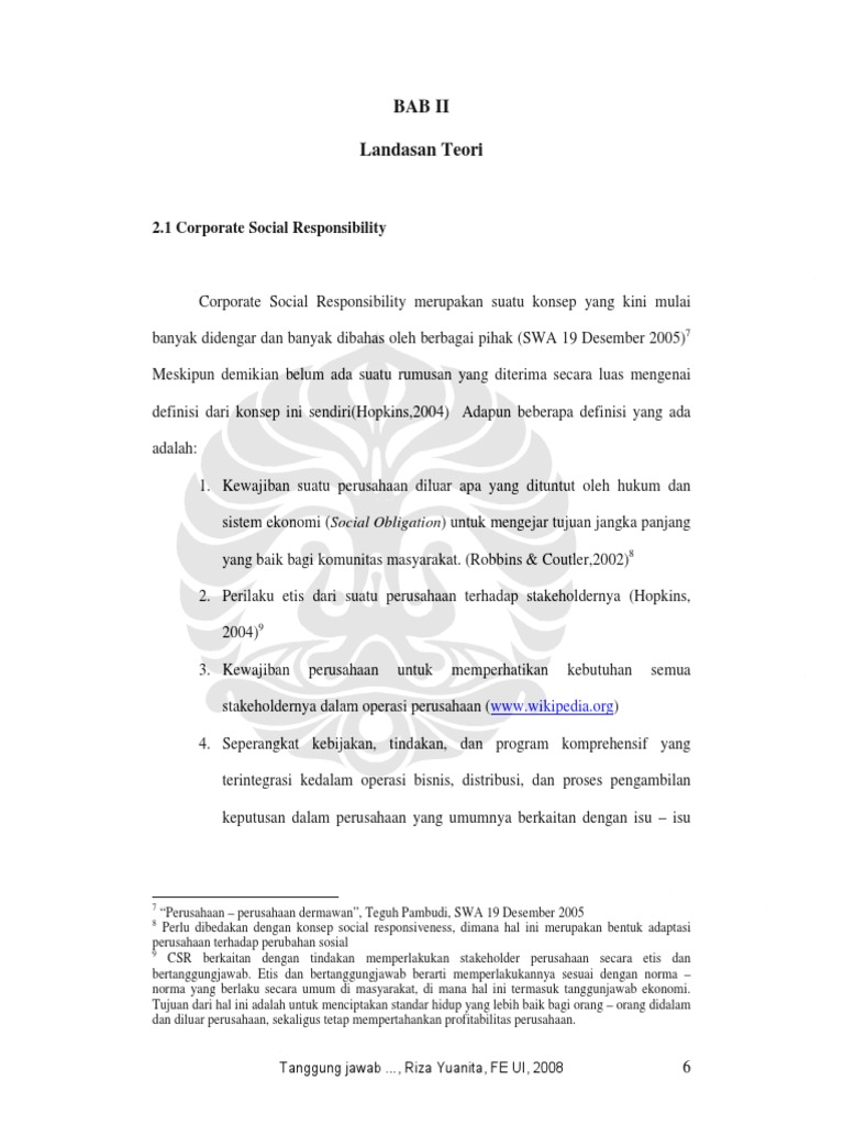 CSR Teori | PDF | Bisnis