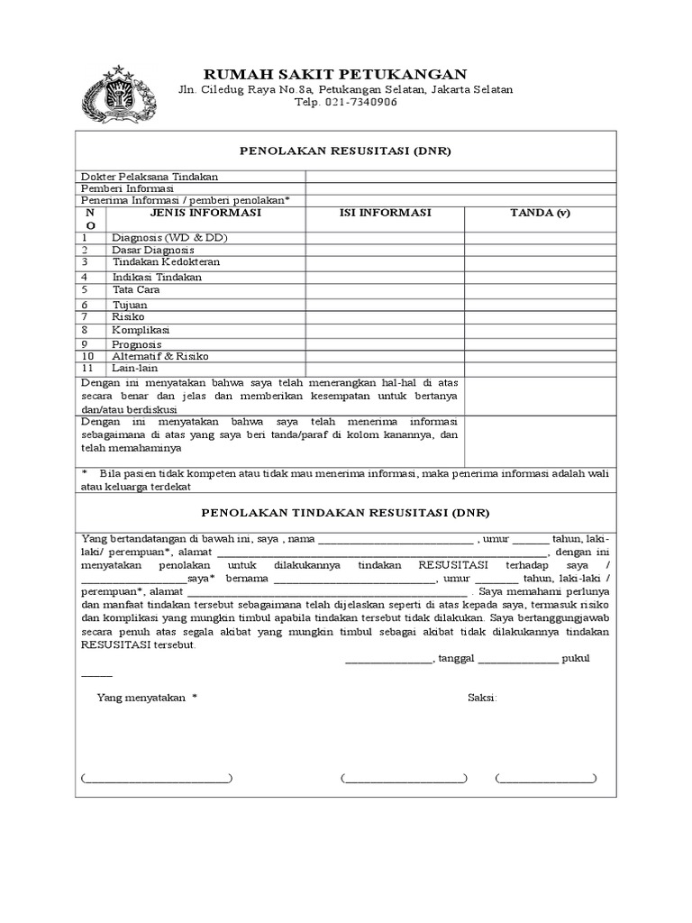 Form DNR | PDF | Sains & Matematika | Gaya Hidup