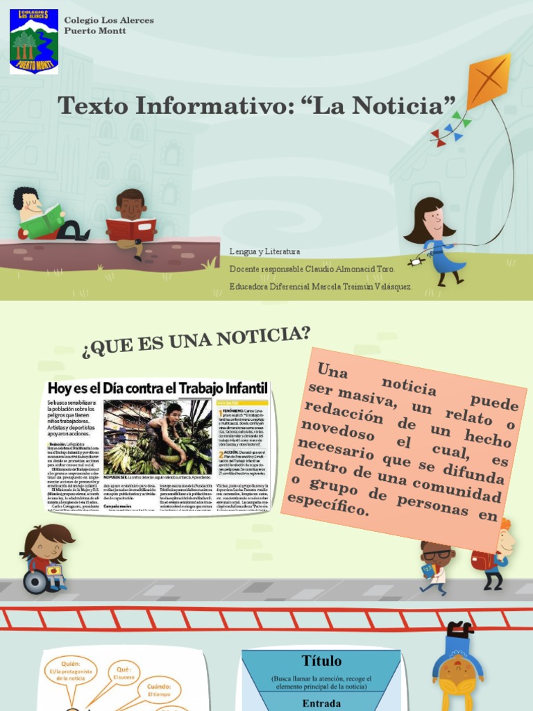 Texto Informativo: “La Noticia”: Colegio Los Alerces Puerto Montt