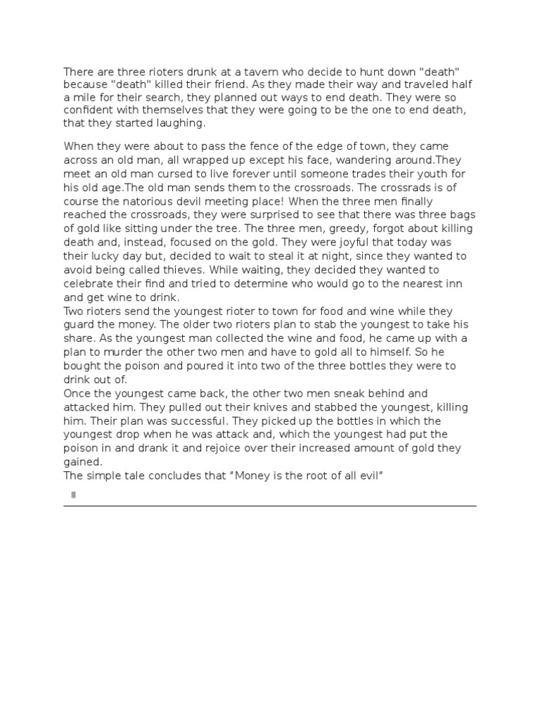 Pardoners Tale | PDF