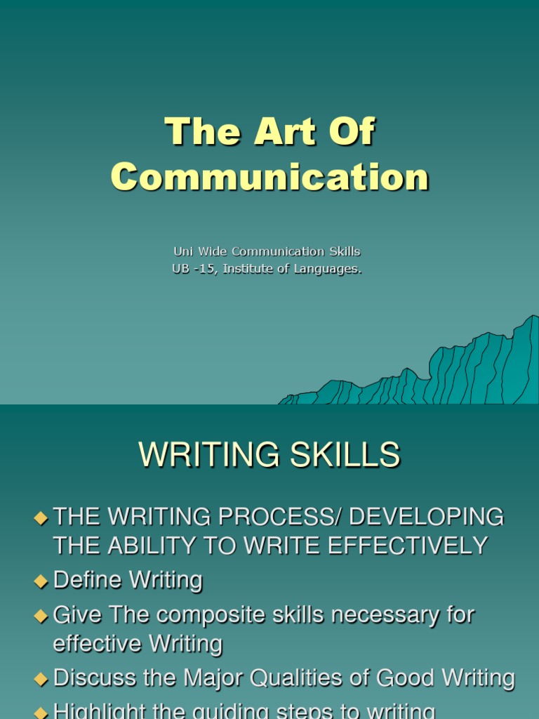 Writing & Communication Mastery | PDF | Nonverbal Communication ...
