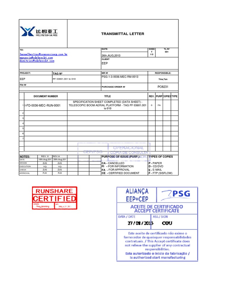 Data Sheet Plataforma Elevatória A | PDF | Elevator | Automotive Industry