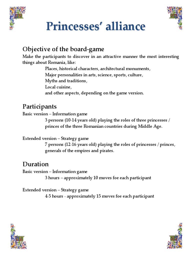 Alianta Printeselor - Eng PDF | PDF | Romania | Playing Cards