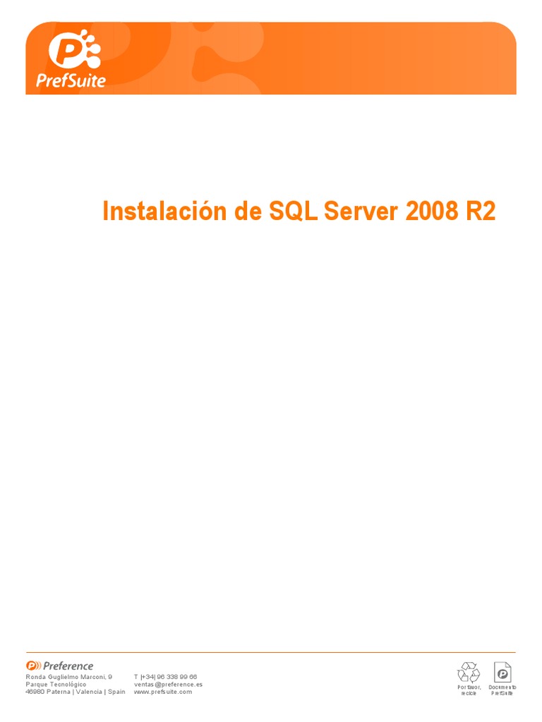 Guía de Instalación SQL Server 2008 R2 | PDF | Autenticación ...