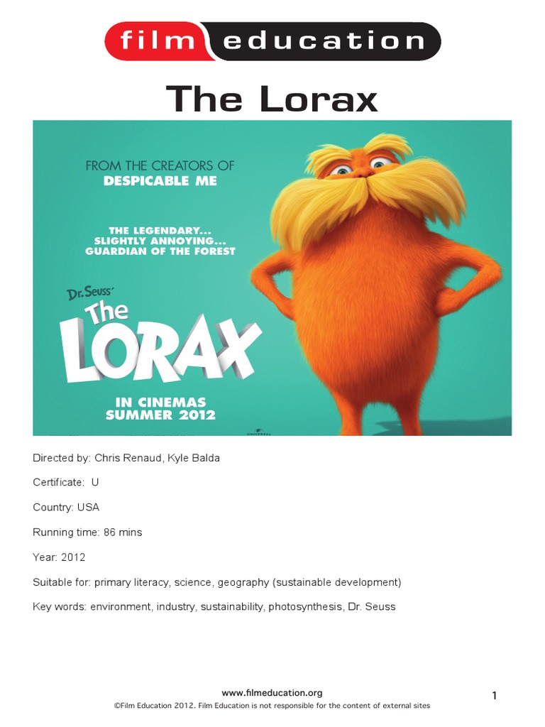 The Lorax | PDF | Language Arts & Discipline | Art
