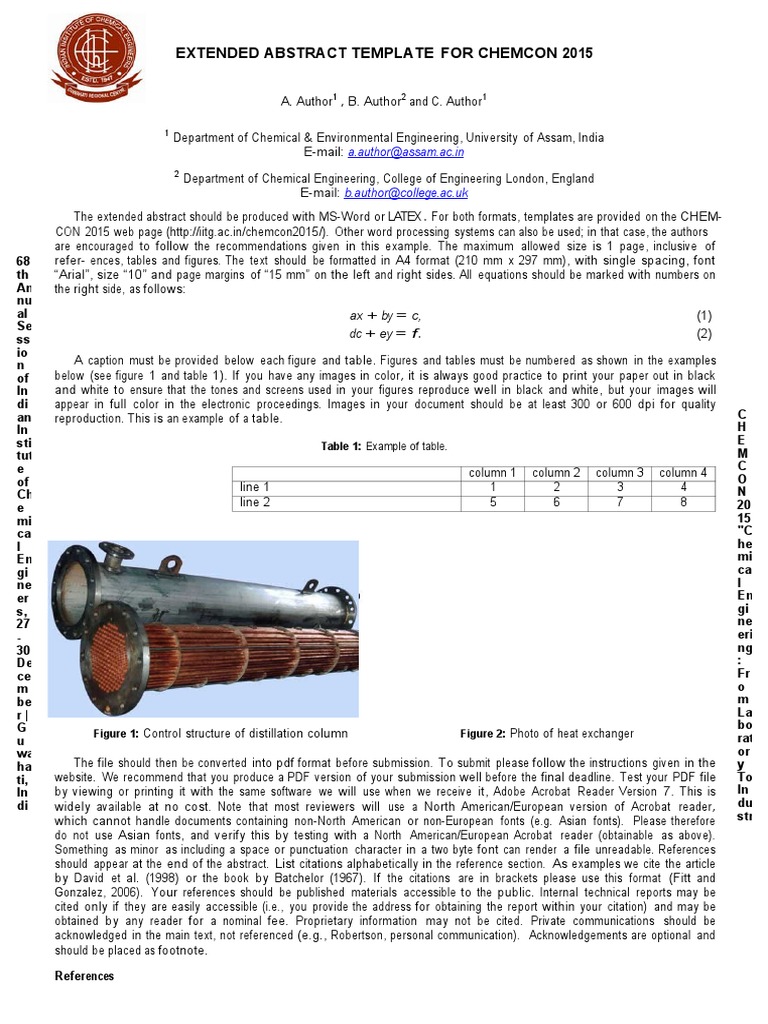 Template Chemcon | PDF | Written Communication | Text
