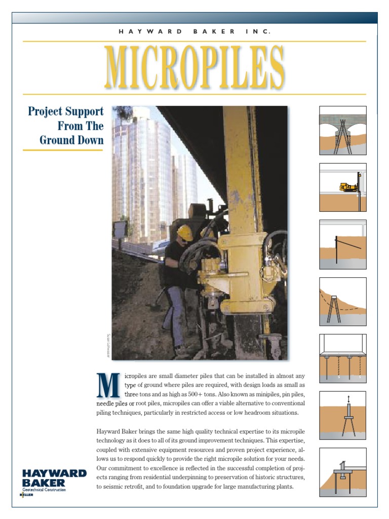 Micropile Brochure | PDF | Deep Foundation | Structural Engineering