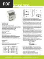 EKM SPWM 100 Water Meter Spec Sheet | PDF | Pipe (Fluid Conveyance ...