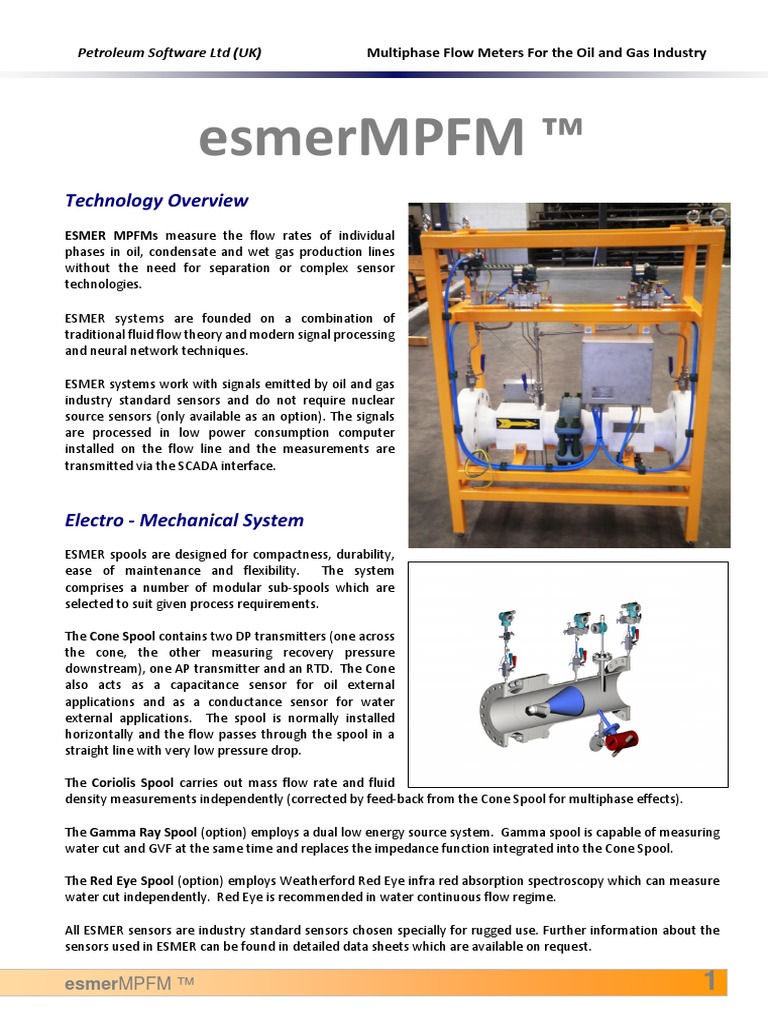 ESMER Brochure | PDF | Calibration | Petroleum