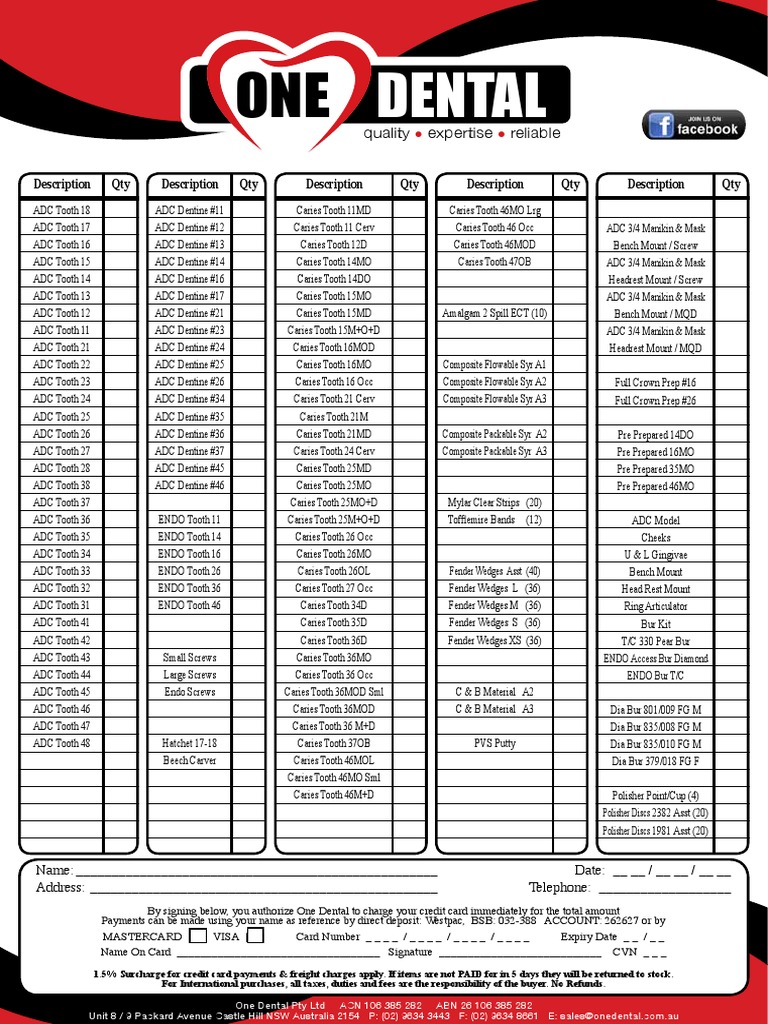 ADC Order Form 121115 | PDF | Credit Card | Fee