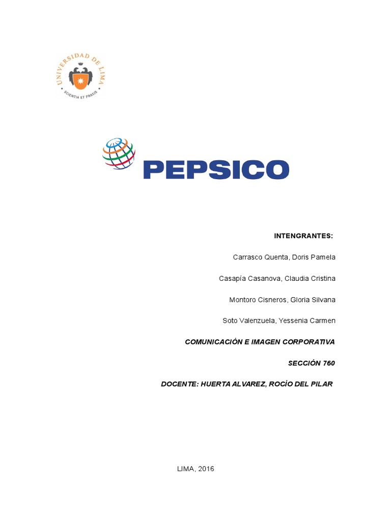 Pepsico Final Docx Pepsi Co Servicio De Redes Sociales
