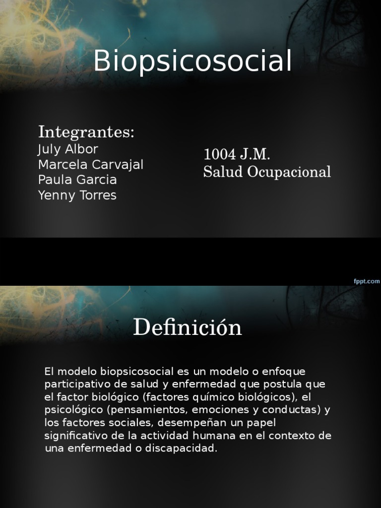 Biopsicosocial | PDF | Sicología | Biología