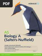 OCR (A) A Level Biology Specification Checklist | PDF | Genetics ...