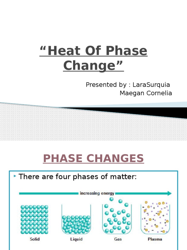 Heat of Phase Change Explained | PDF | Evaporation | Properties Of Water