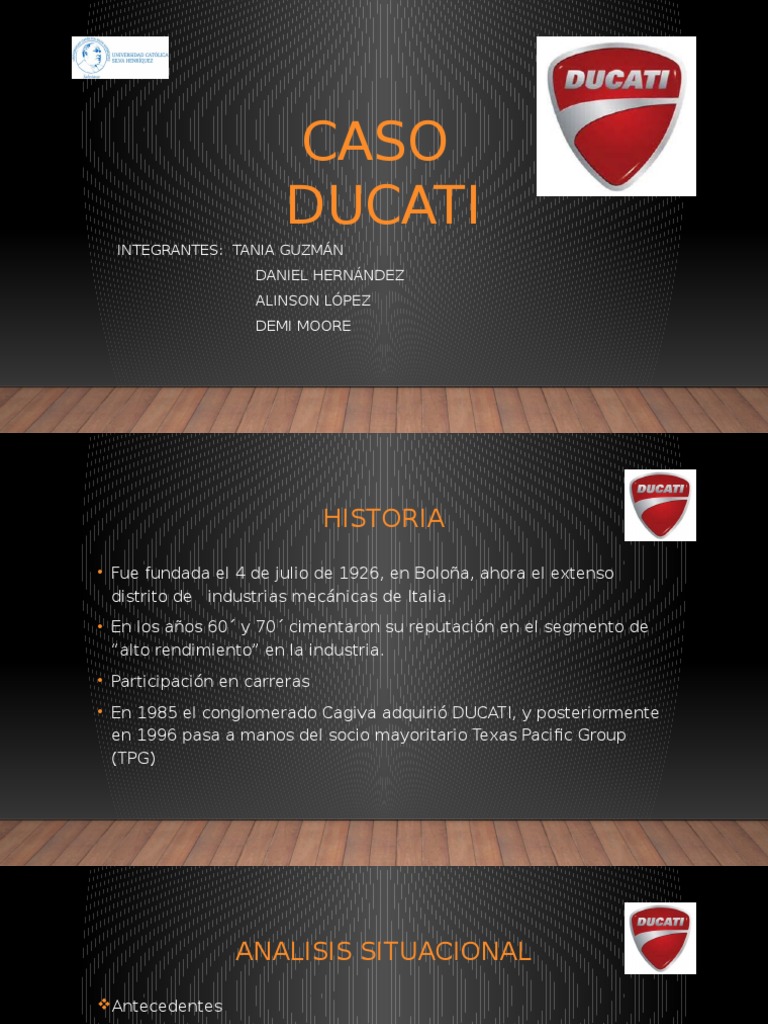 Caso Ducati | PDF | Distribución (comercial) | Harley Davidson