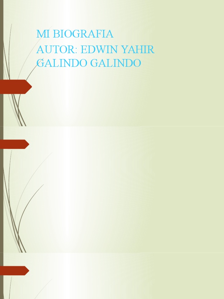 Mi Biografia Autor: Edwin Yahir Galindo Galindo | PDF