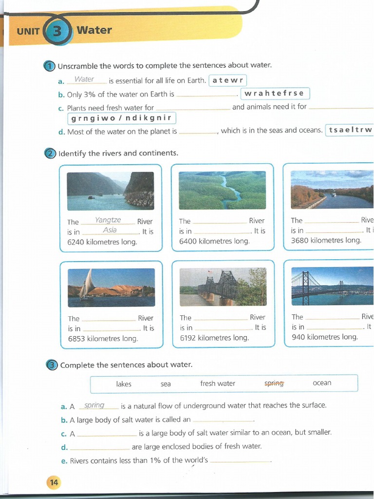 Unit 3 Water 4 PRIMARIA SOCIAL SCIENCE | PDF