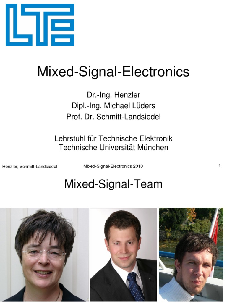 Mixed Signal Electronics Introduction | PDF | Analog To Digital ...