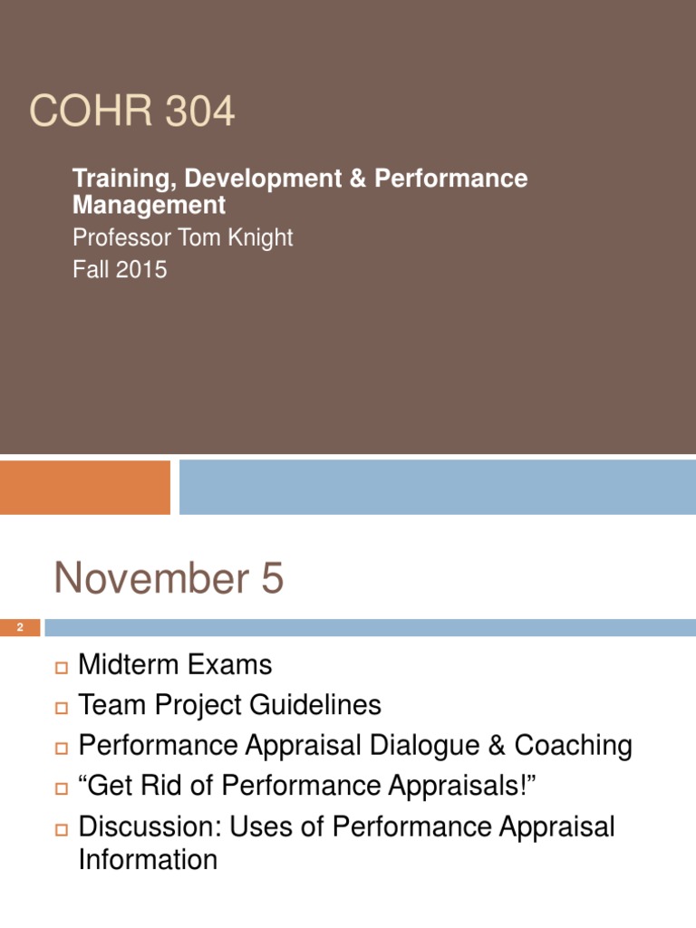 Training Development Performance Management Pdf Performance